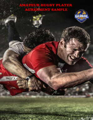 Fillable Online amateur rugby player agreement sample - Global Sports ...