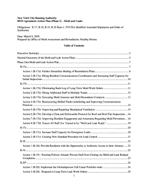 Fillable Online New York City Housing Authority HUD Agreement Action ...