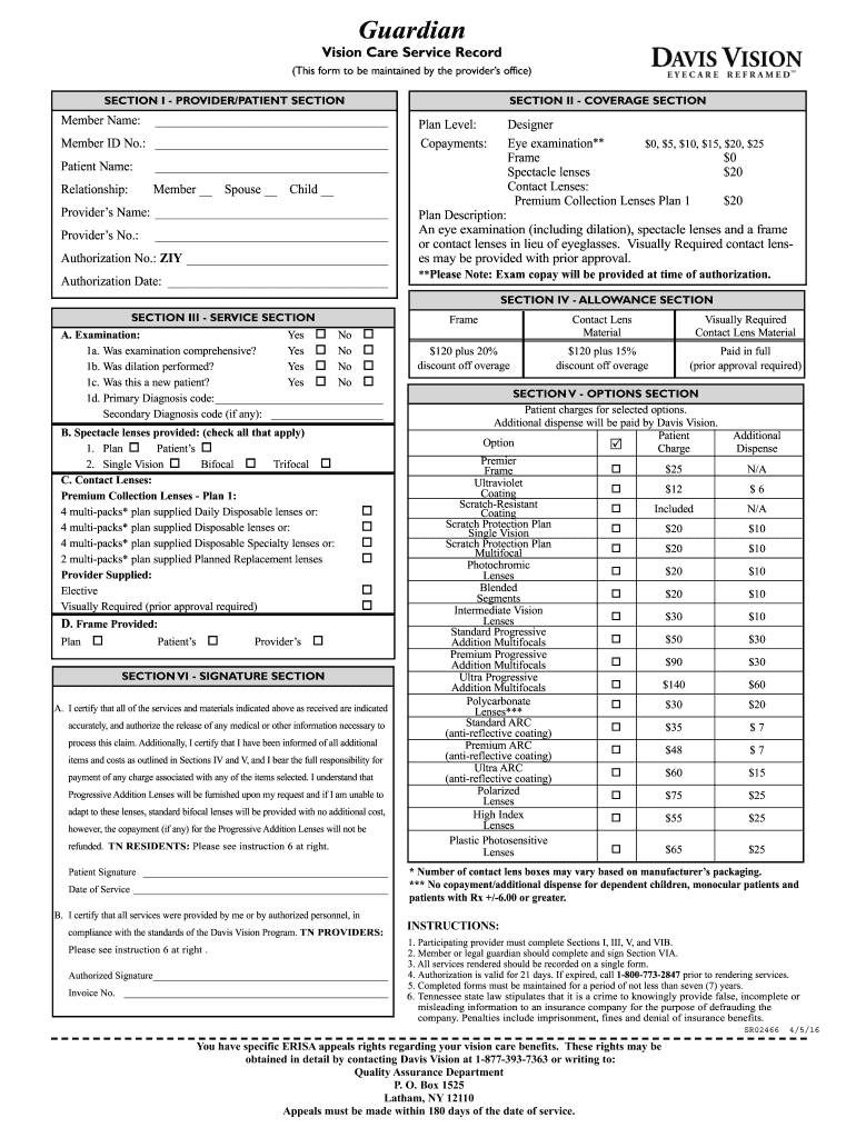 Fillable Online Eye examination** Fax Email Print - pdfFiller