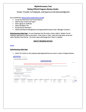 Fillable Online (DoD Performance Management and Appraisal Program ...