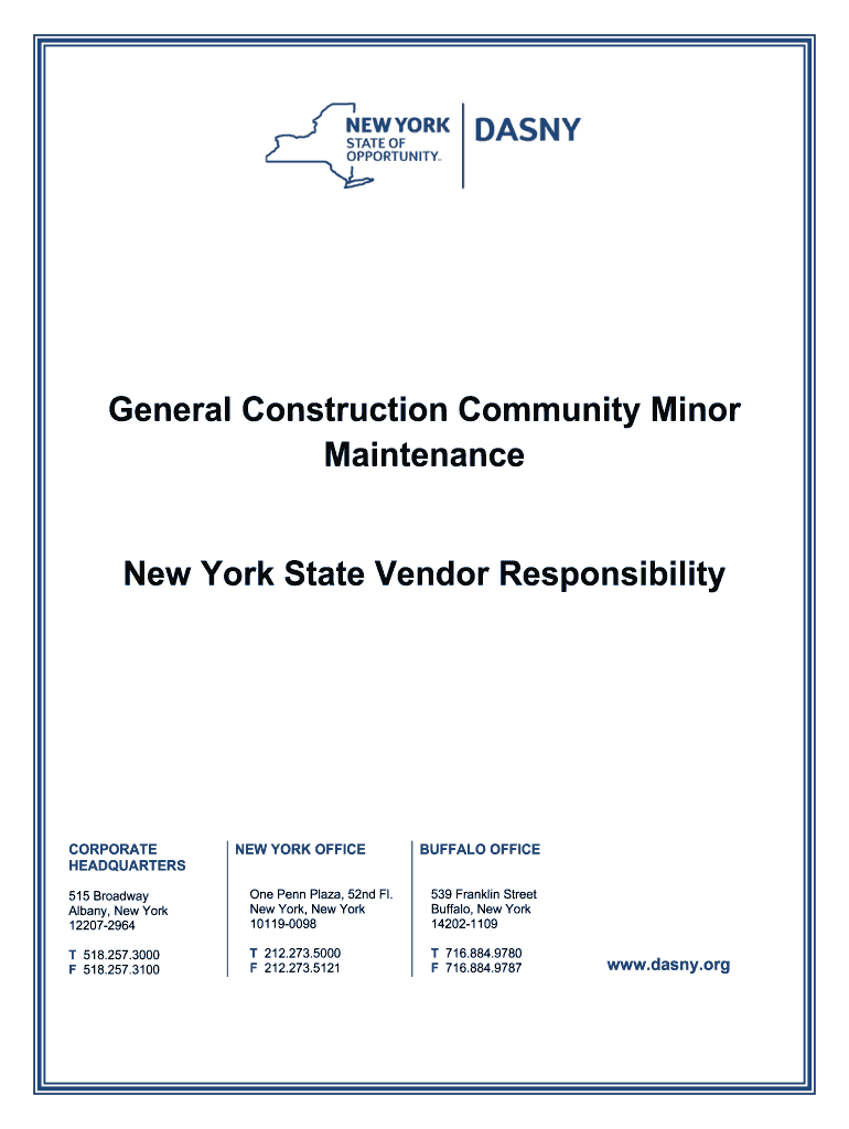 Fillable Online GCMM Construction Contract Forms.pdf - DASNY Fax Email ...