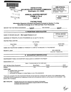 Fillable Online FORM 7A-5 PART f/3i/c3oo7 - SEC Fax Email Print - pdfFiller