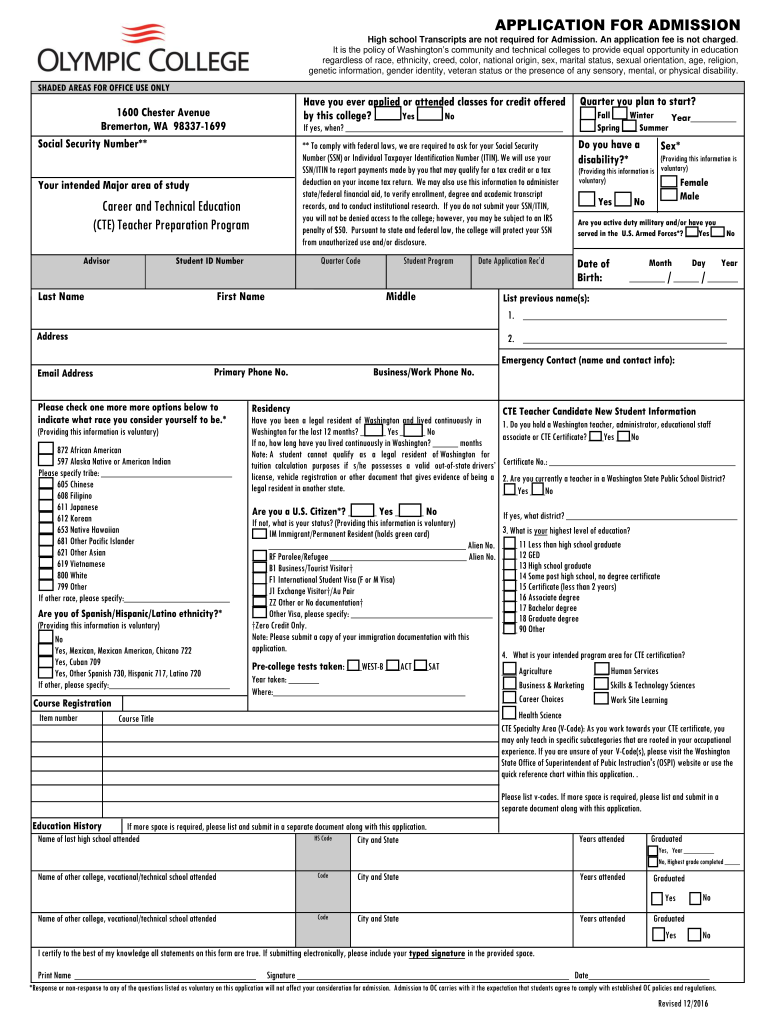 Fillable Online Career and Technical Education Teacher Certificate ...