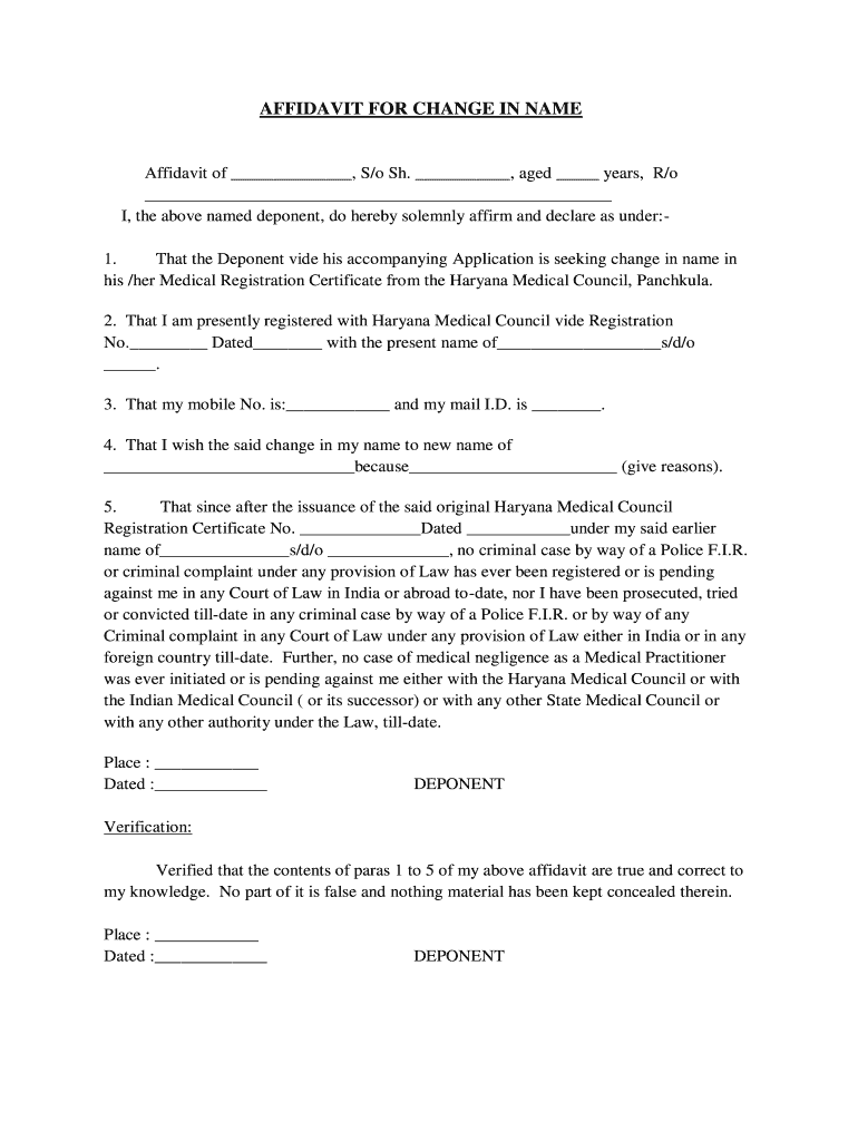 Fillable Online AFFIDAVIT solemnly affirm and declare as under:, Fax ...