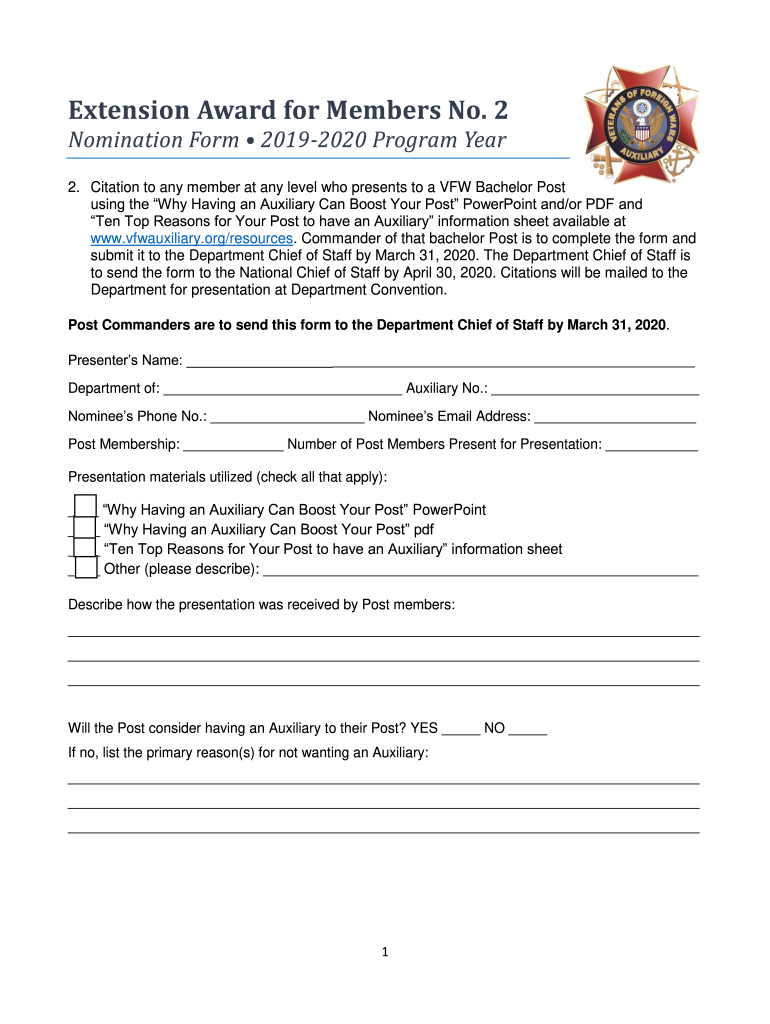 Fillable Online FORM 2 (REVISED) Nomination and Declaration form for ...