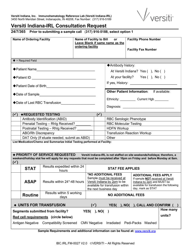 Fillable Online IRL Consultation Request Form Fax Email Print - pdfFiller