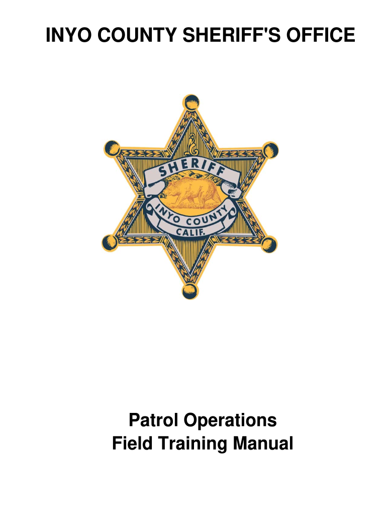 Fillable Online INYO COUNTY SHERIFF'S OFFICE Fax Email Print - pdfFiller