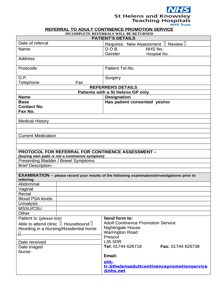 Bladder and bowelAustralian Government Department of Health Doc ...