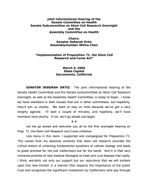 Opening Statement - California Doc Template | pdfFiller