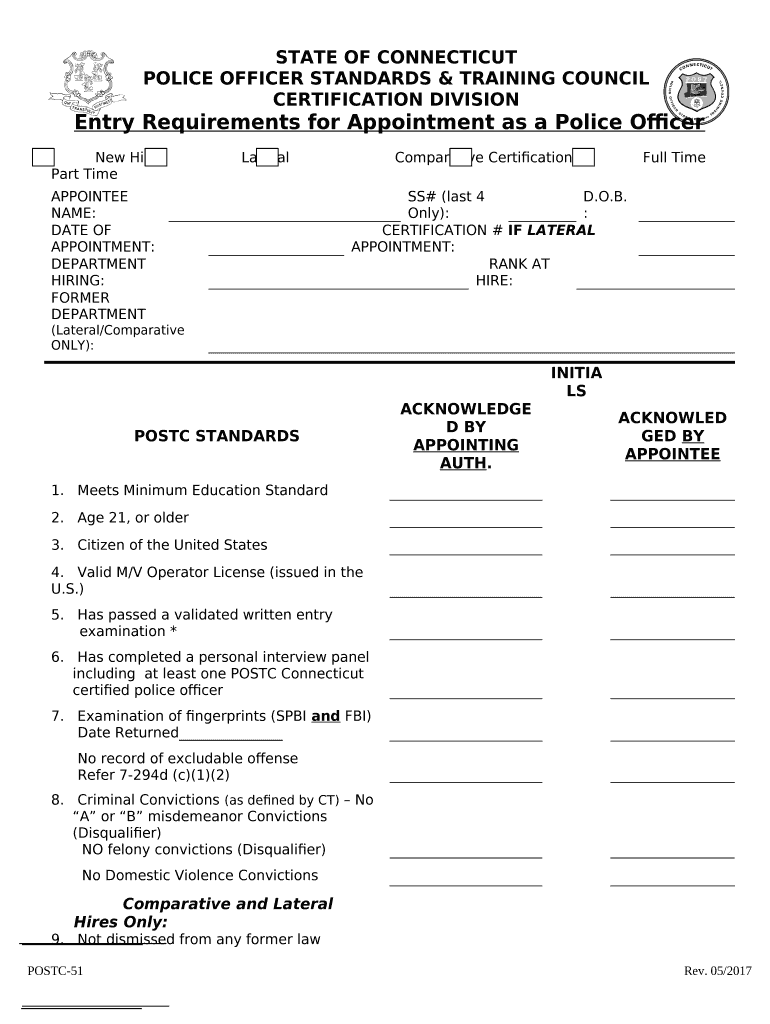 POLICE OFFICER STANDARDS & TRAINING COUNCIL Doc Template | pdfFiller