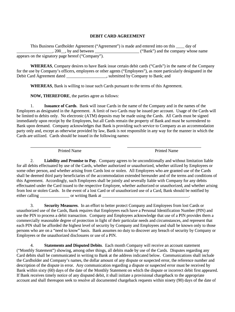 Cardholder Agreement - PrePaid-USA - Visa Award Cards Doc Template ...