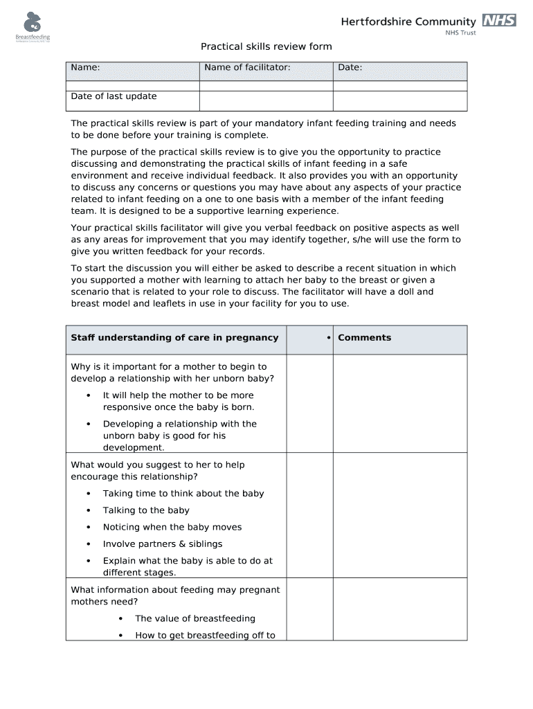 Sample practical skills review . Sample practical skills review Doc ...