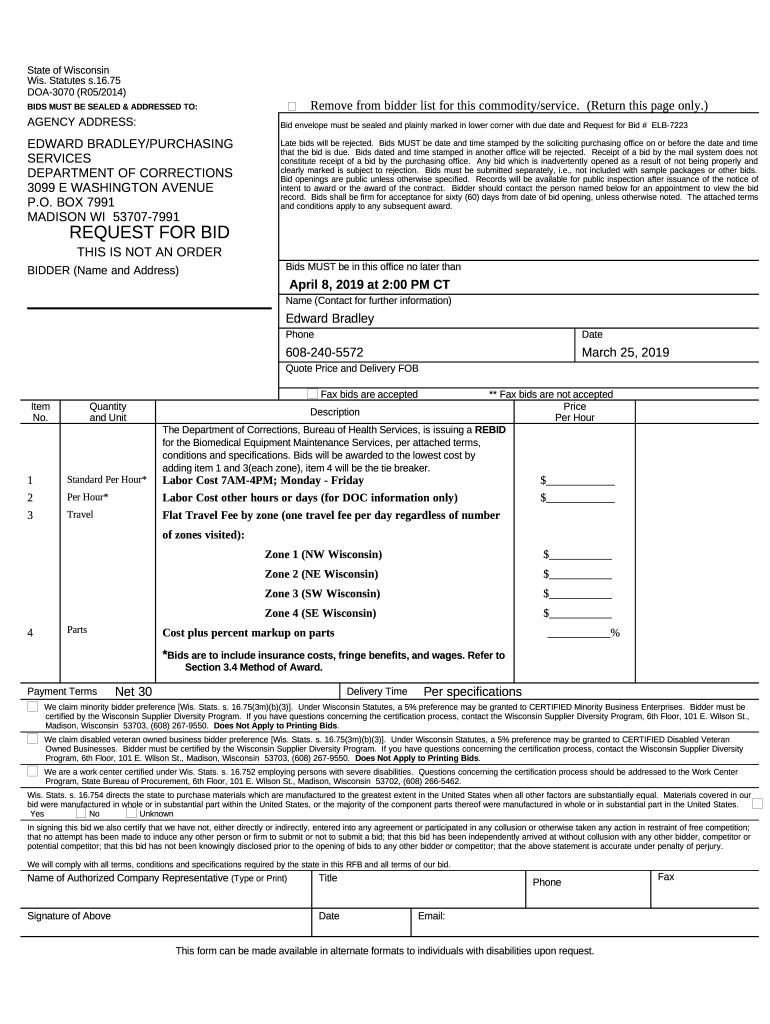 RFB Terms. Doc Template | pdfFiller