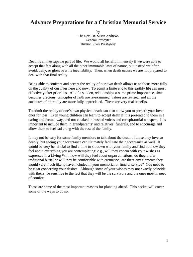 PREFERENCE SHEET FOR SURVIVORS AND/OR MINISTERS FILE Doc Template ...