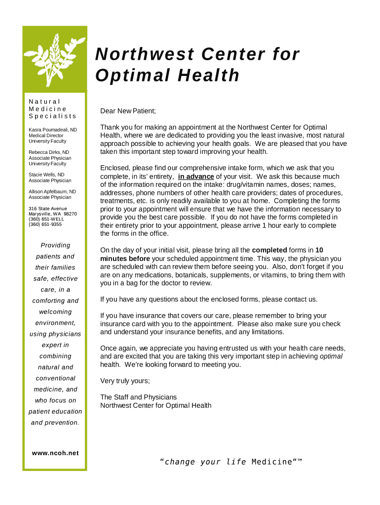 Adult Patient Profile Doc Template | pdfFiller