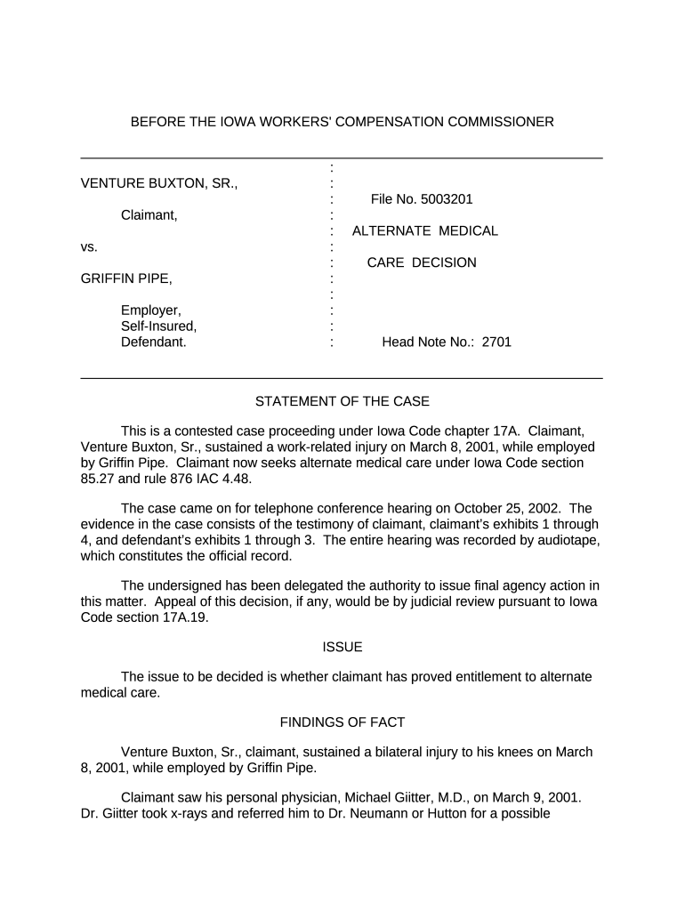 VENTURE BUXTON, SR Doc Template | pdfFiller