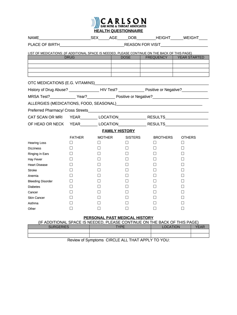 Acupuncture s Doc Template | pdfFiller