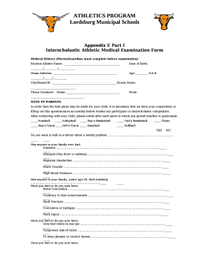 Appendix E Part I Doc Template | pdfFiller