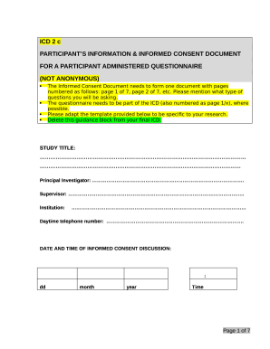 ICD 2 c Doc Template | pdfFiller