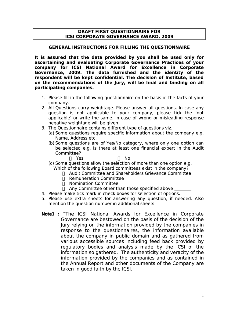 DRAFT FIRST QUESTIONNAIRE FOR Doc Template | pdfFiller