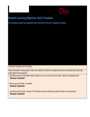 Student Learning Objective (SLO) Template - North Point ... Doc ...