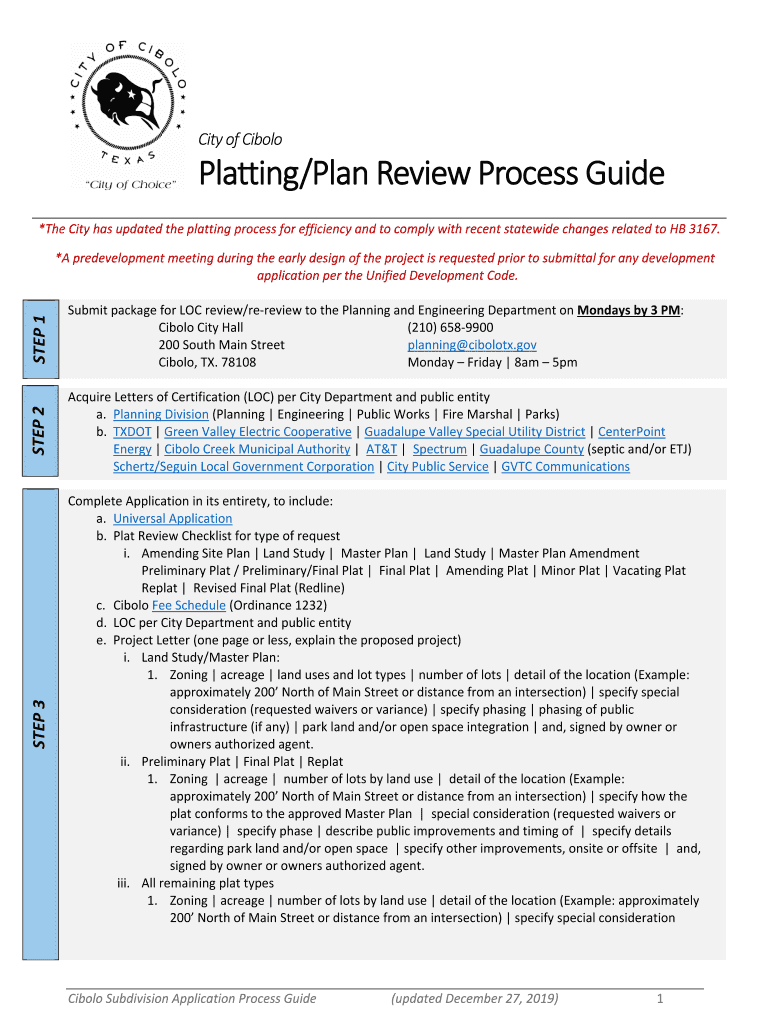 Fillable Online Platting/Plan Review Process Guide Fax Email Print ...