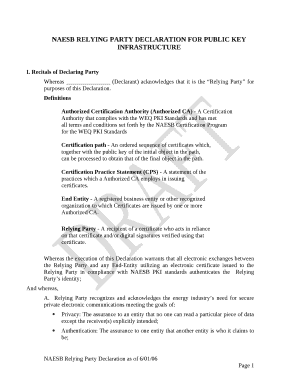 End-Entity Declaration - naesb.org Doc Template | pdfFiller