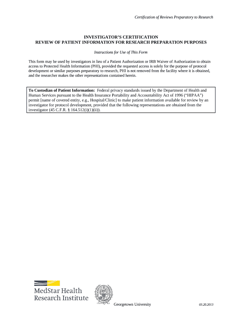 INVESTIGATORS CERTIFICATION Doc Template | pdfFiller