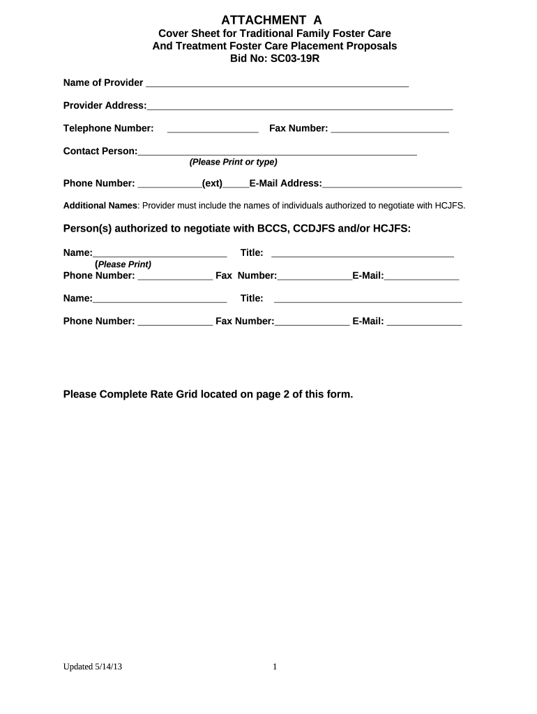 JFS GH RFP Attachment A Cover Sheet 4/08(00275636.DOC;1). 00275636.DOC ...