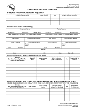 CHILD(REN) FOR WHOM PLACEMENT IS REQUESTED Doc Template | pdfFiller