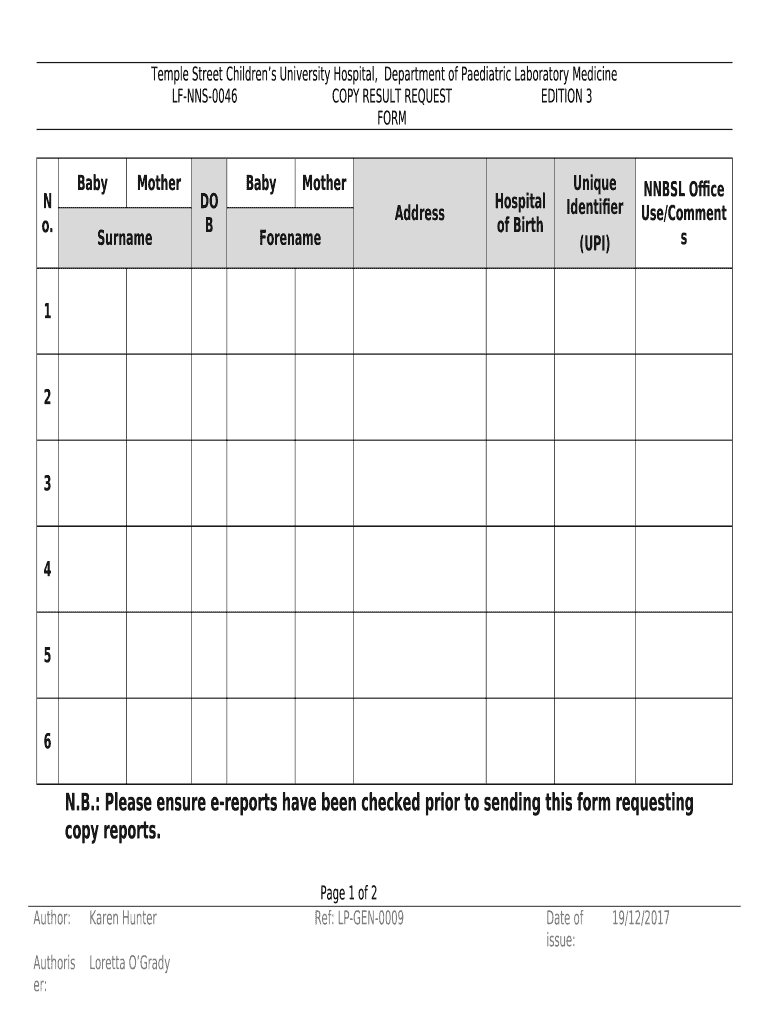 Copy Result Request . Copy Result Request Doc Template | pdfFiller