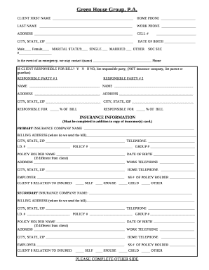 Please Complete both sides of this client ination .Thank you. Doc ...