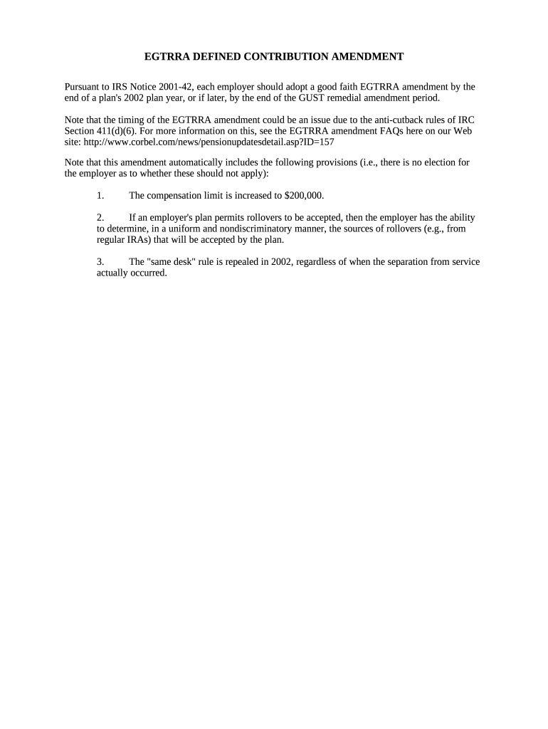 Part III Sample Plan Amendments For The Economic Growth ... Doc Template | pdfFiller