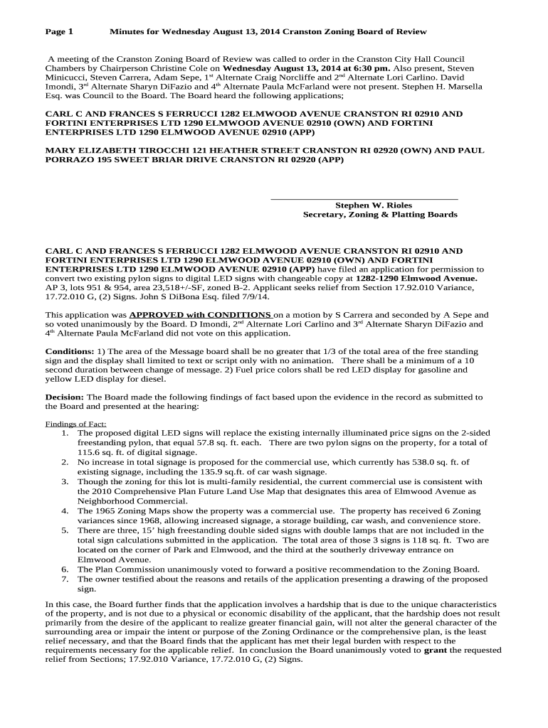 Also present, Steven Minicucci, Steven Carrera, Adam Sepe, 1st ...