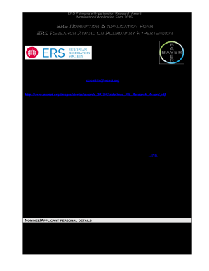 ERS Nomination & Application Doc Template | pdfFiller