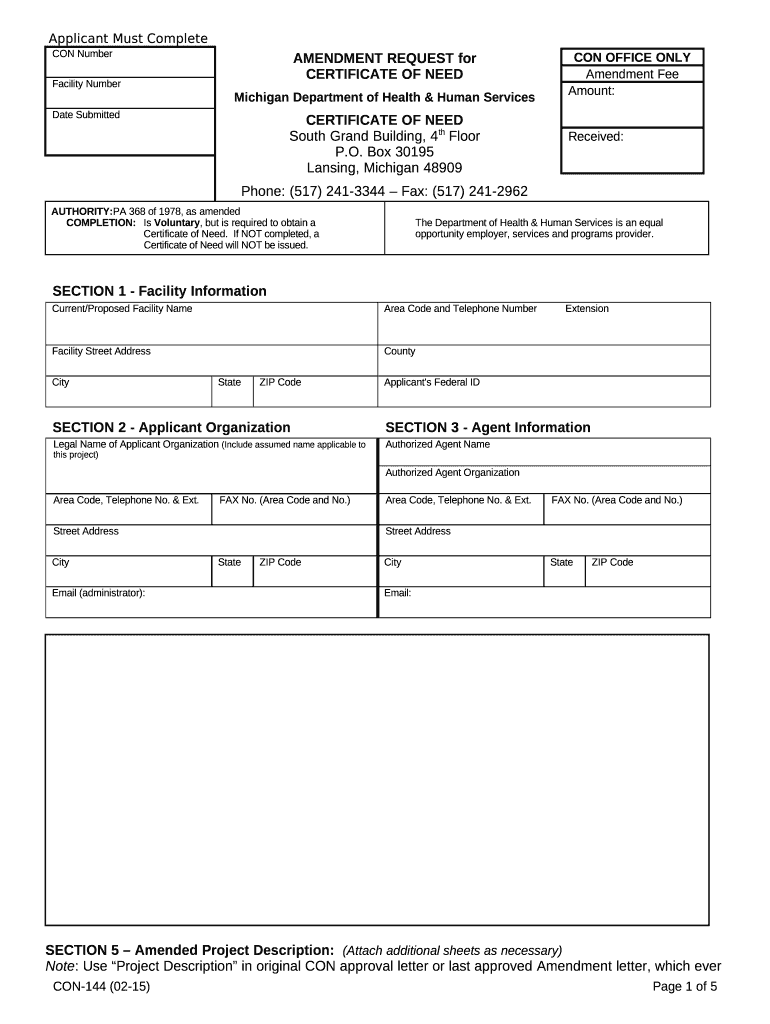 Certificate of Need Regulations - Michigan Health & Hospital ... Doc ...