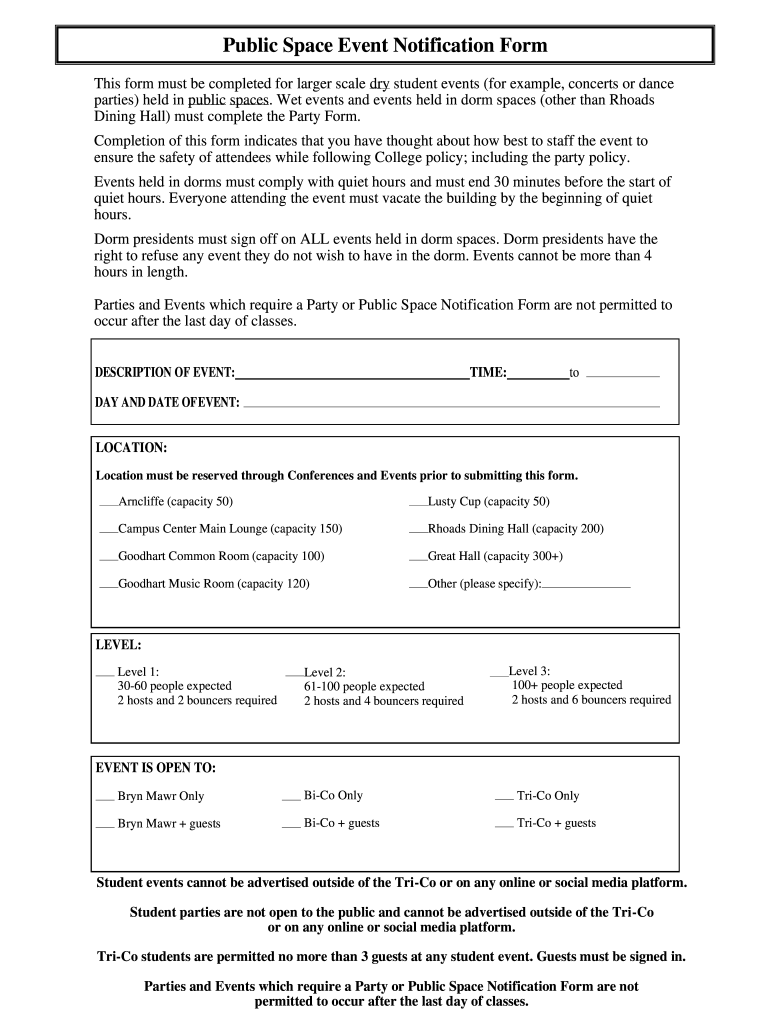 Fillable Online Guidelines for concerts, events and organised ...