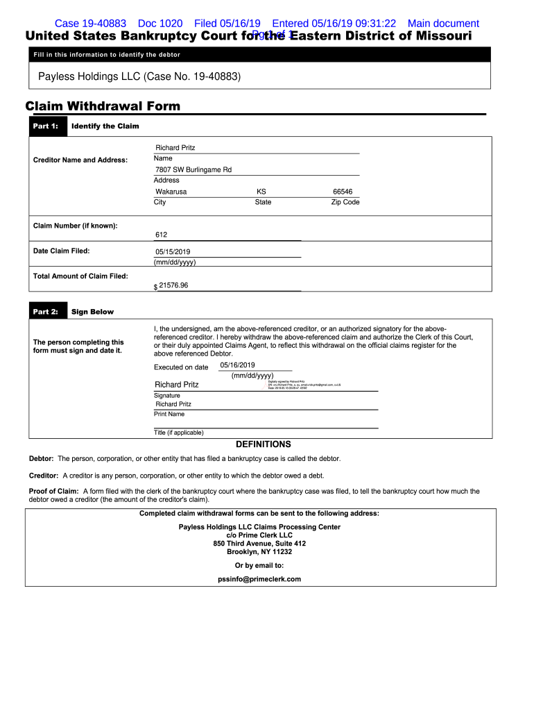 Fillable Online Doc 1020 Fax Email Print - pdfFiller