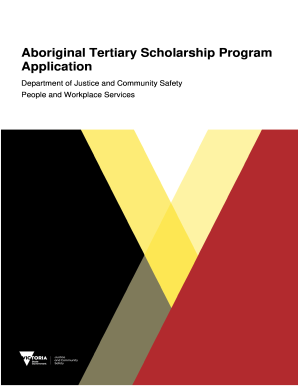 Fillable Online Aboriginal Tertiary Scholarship Program Application Fax ...