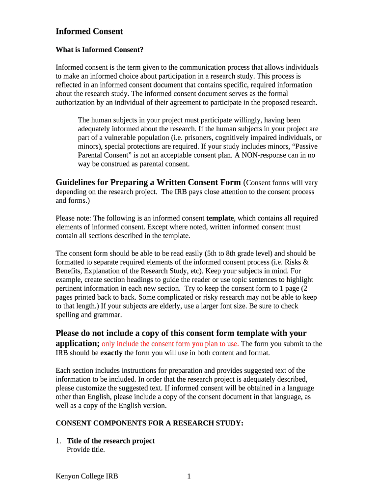 SOP: Ined Consent Guidelines - New Paltz Doc Template | pdfFiller