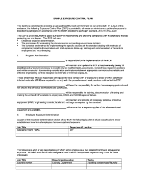 Model Plans and Programs for the OSHA Bloodborne Pathogens ... Doc ...