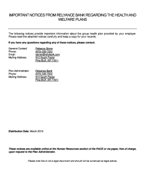 Fillable Online Sample Open Enrollment Notices - Explain My Benefits ...