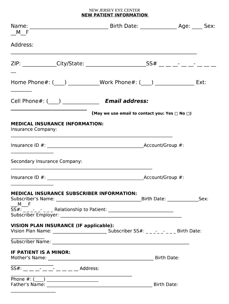 Welcome - Our Optometrist Offers Top Eye Care ... Doc Template | pdfFiller