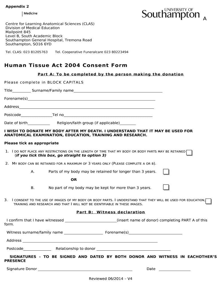 Tissue/Organ - NSW Health Doc Template | pdfFiller