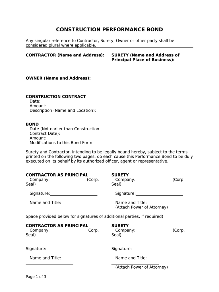 Bond - Old Republic Surety Company Doc Template | pdfFiller