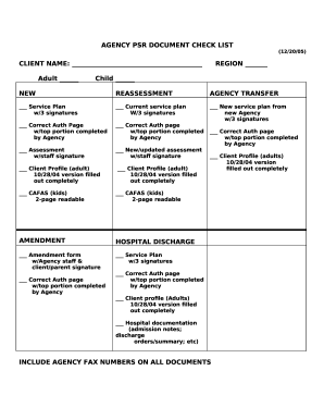 psr template Doc Template | pdfFiller