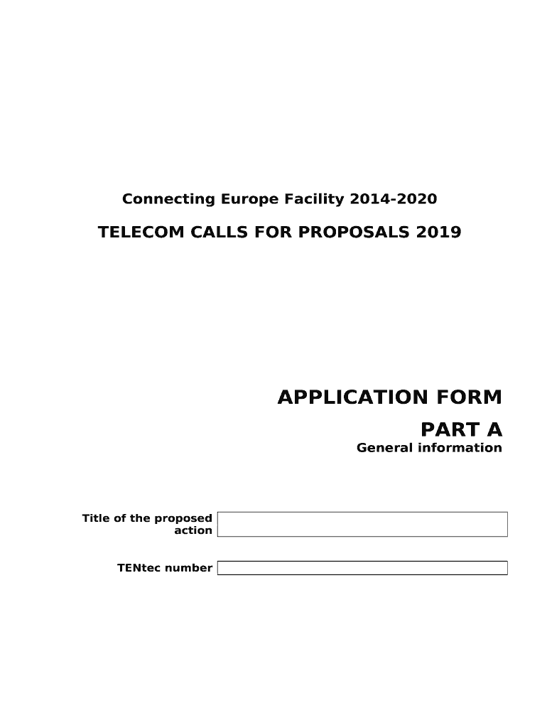 Connecting Europe Facility- CEF Call for Proposals Doc Template | pdfFiller