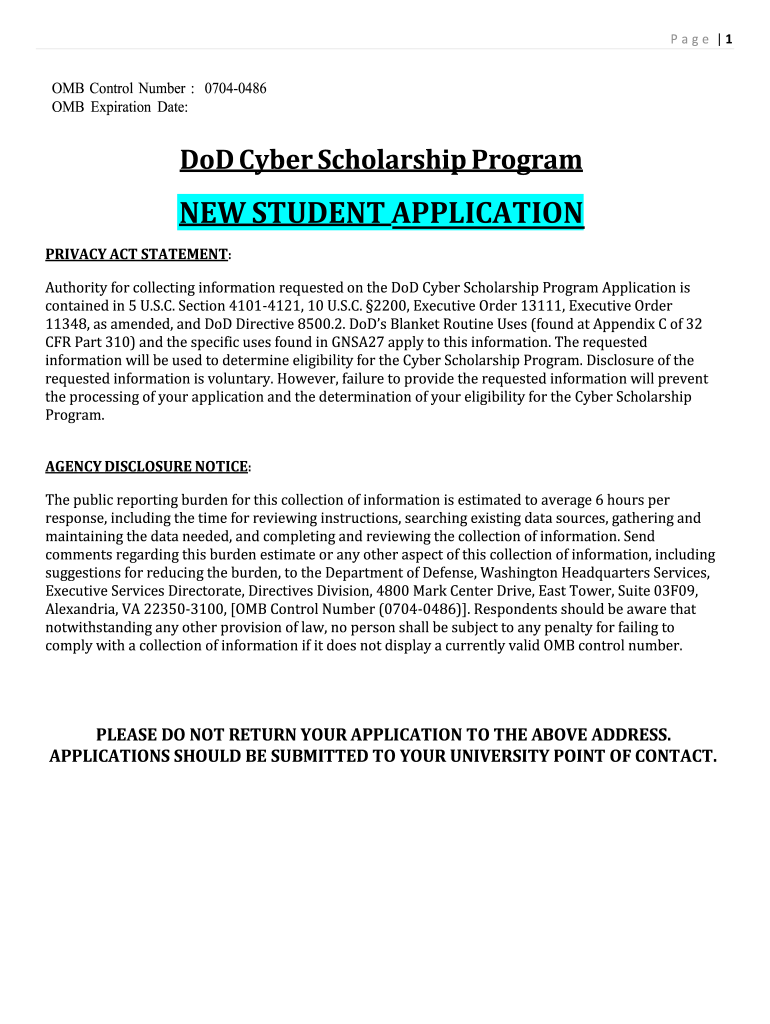 Fillable Online OMB Control Number : 0704-0486 Fax Email Print - pdfFiller