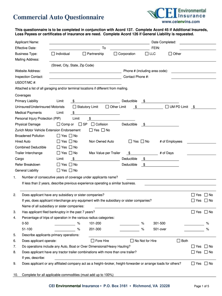 Fillable Online Binders, Evidences of Insurance or Certificates of ...