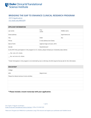 Fillable Online BIGGER 2019 Application Form Fax Email Print - pdfFiller